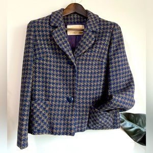 Pendleton | Jackets & Coats | Vintage Pendleton Tweed Blazer 0 Virgin Wool Sapphire And Olive ...
